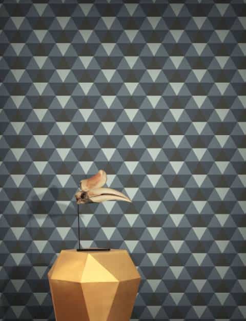 Purple Contemporary Geometric Designer Wallpaper - Feathr Wallpapers