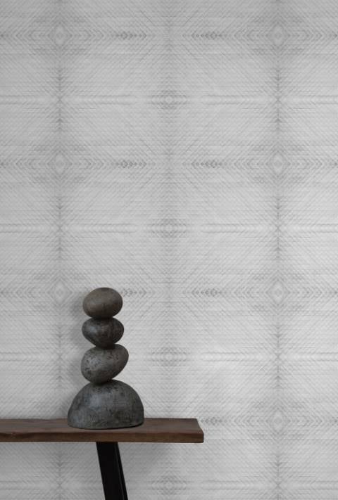 White Modern Texture Designer Wallpaper- Feathr Wallpapers