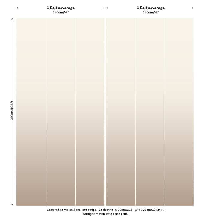 Brown & cream ombre wallpaper - Feathr™ Official Site